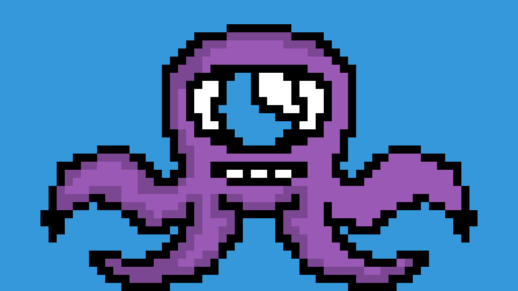 Editing Atheist Squid Sprite - Free online pixel art drawing tool ...