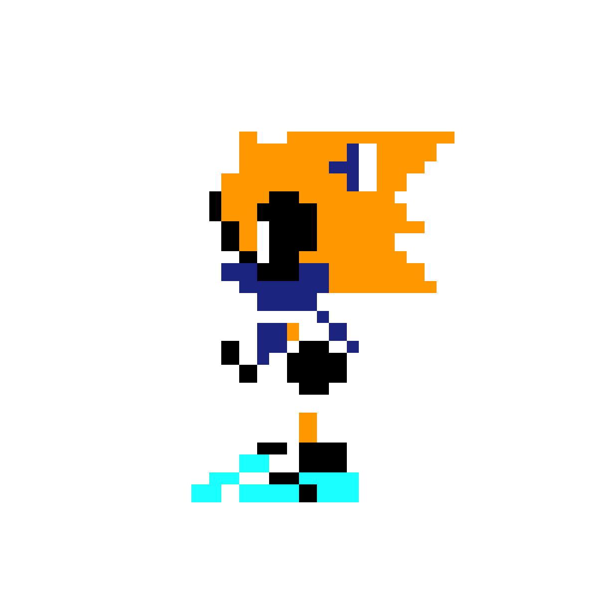 Pixilart - Inverted sonic by The-Evil-One