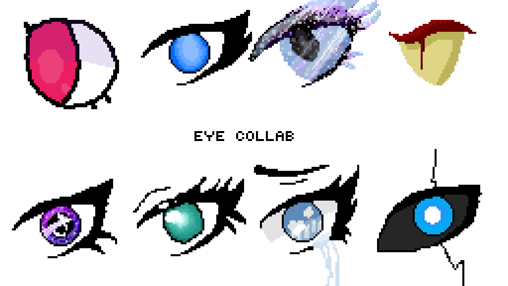 Editing eye completed - Free online pixel art drawing tool - Pixilart