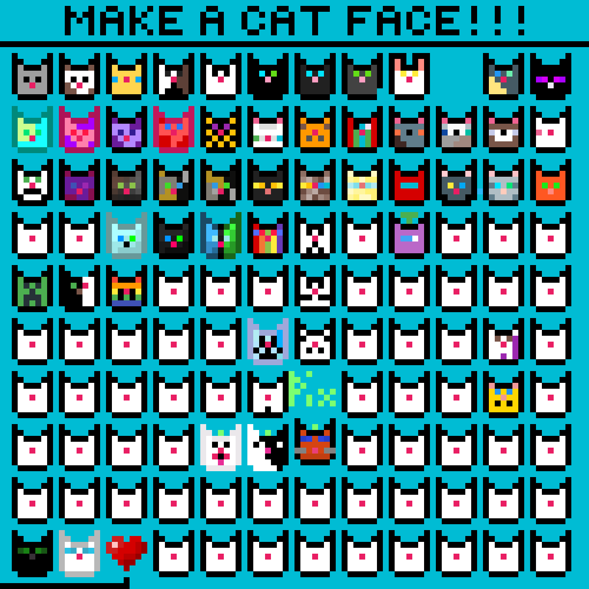 Pixilart - MAKE YOUR OWN CAT FACE by Mooshroom2000
