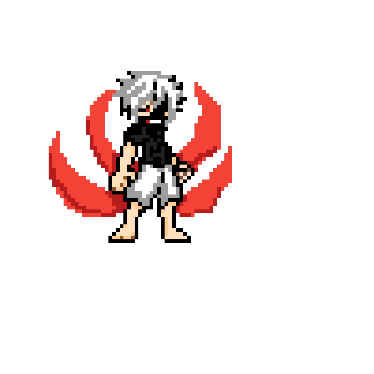 Pixilart - Kaneki by Ax10n