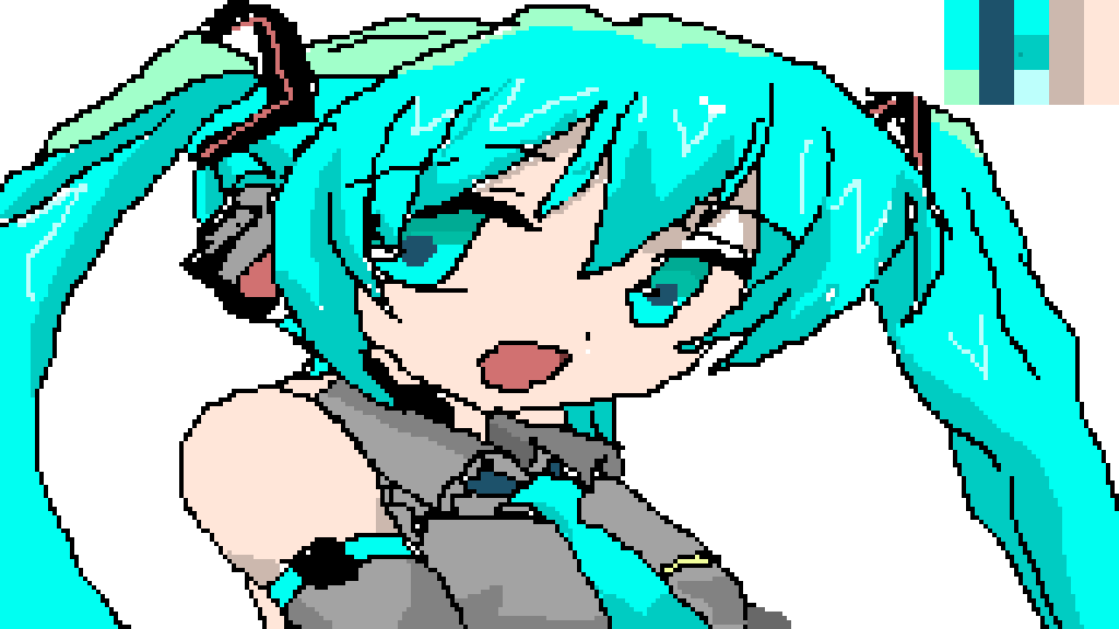 Pixilart - Hatsume Miku by Jimin95