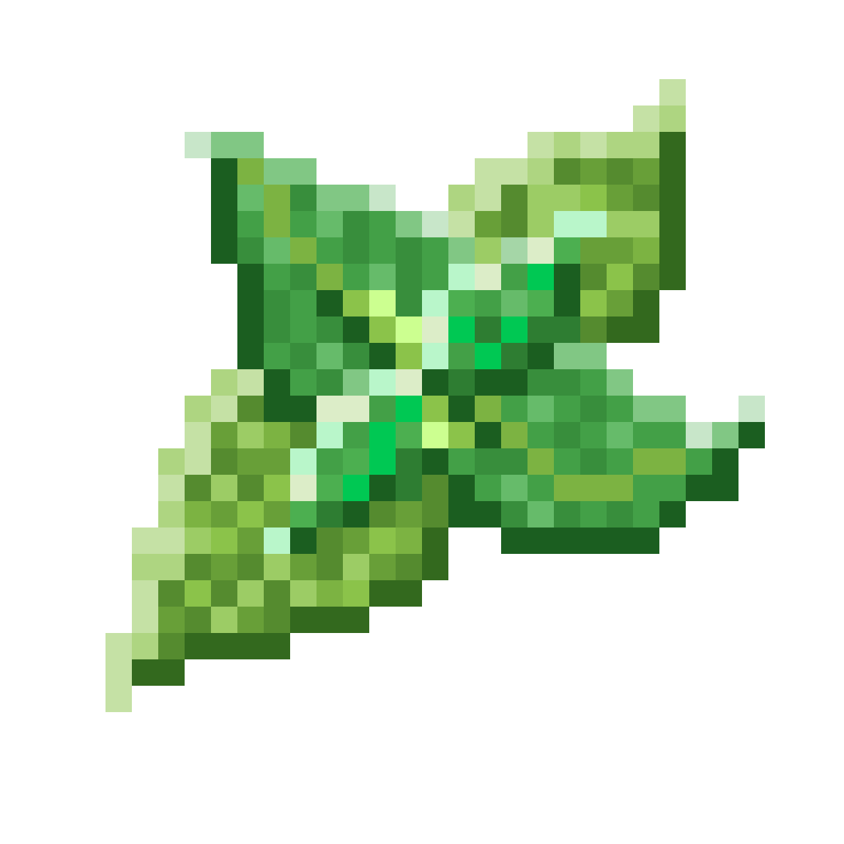 Pixilart - mint leaf by milnermorgan