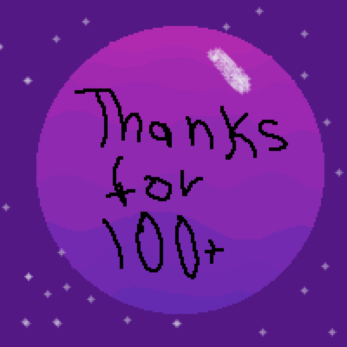 Pixilart - thanks for 100+ by KennyNeko