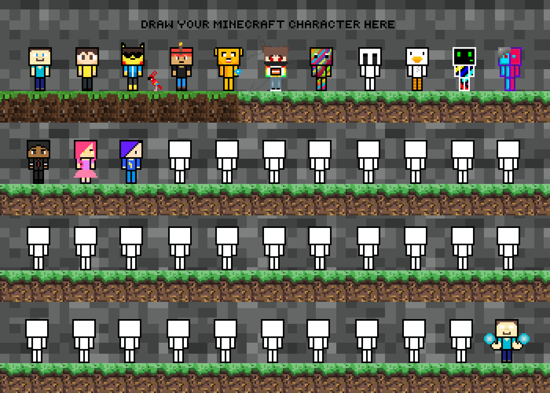 Editing my minecraft character - Free online pixel art drawing tool ...