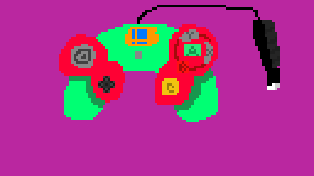 Pixilart - Pixel Gamecube Controller by Pixel-Noodle