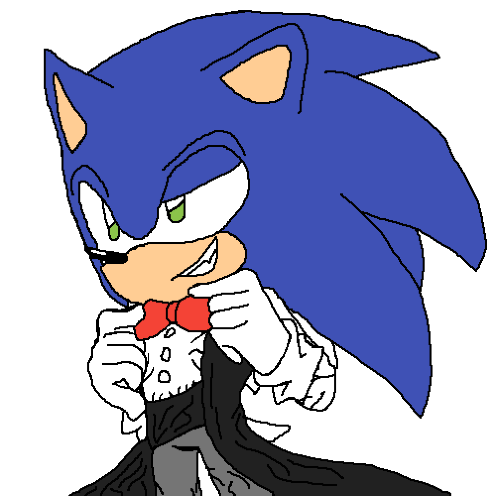 Editing Tuxedo Sonic - Free online pixel art drawing tool - Pixilart