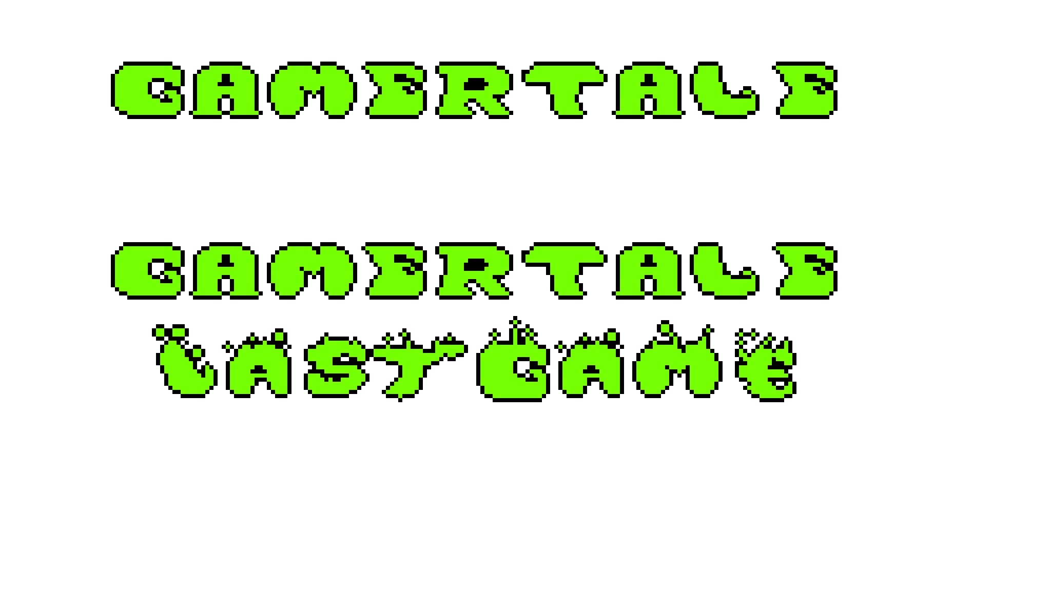 Pixilart - gamertale and glg title by 0gamer2000