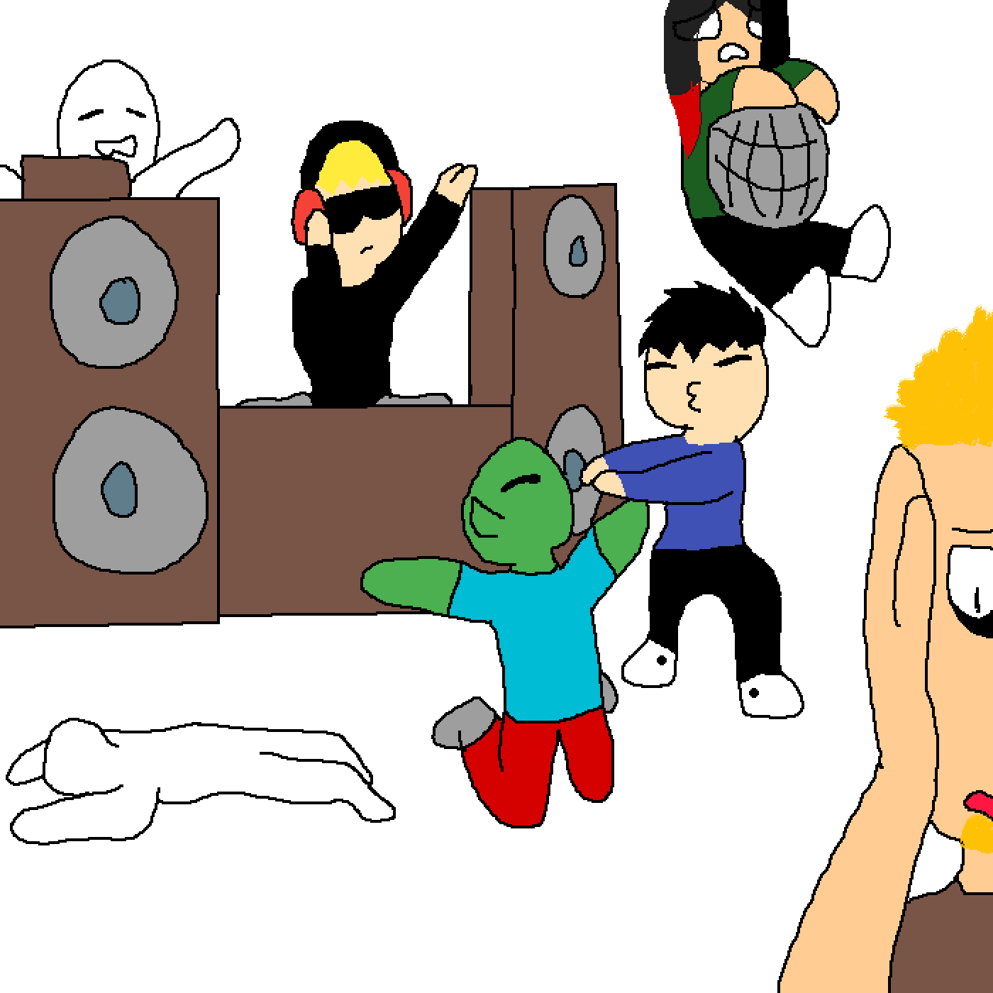 Editing drunk dance party - Free online pixel art drawing tool - Pixilart