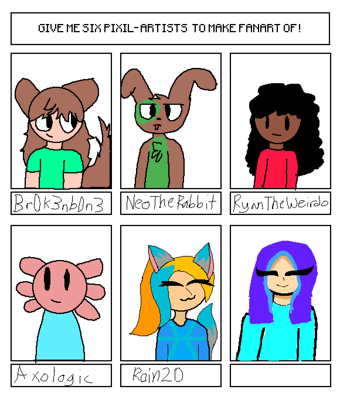 Pixilart Six Fanarts Pixilart By Reighly D