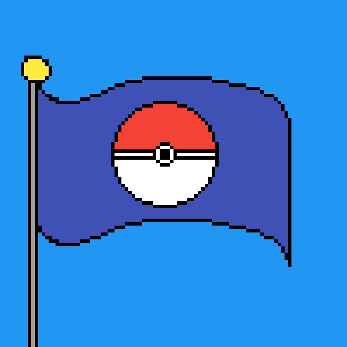 Editing Pokemon Flag - Free online pixel art drawing tool - Pixilart