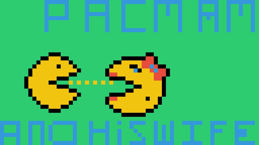 Mrs. Pacman Pixel Art