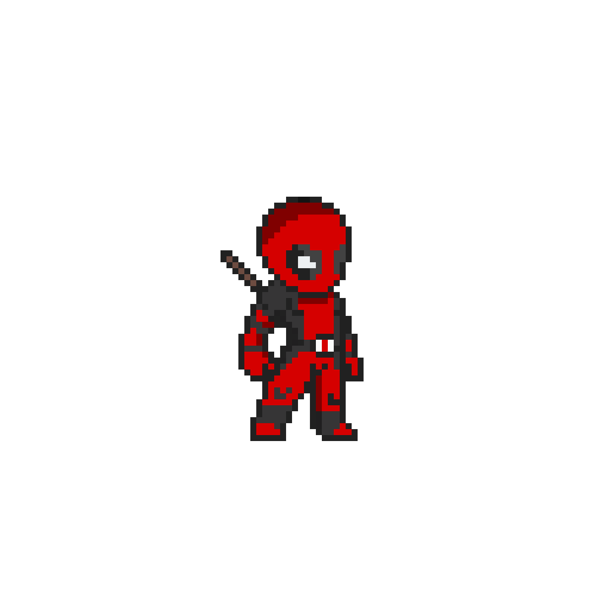 Editing Deadpool - Free online pixel art drawing tool - Pixilart