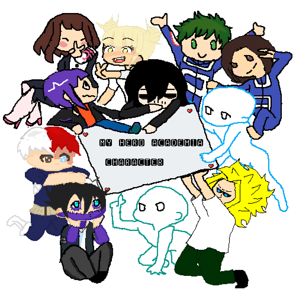 Editing Mha characters - Free online pixel art drawing tool - Pixilart
