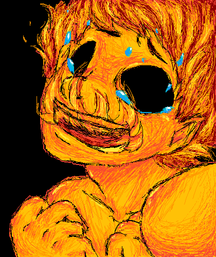 Pixilart - Fire Dude by romb-thankyoub