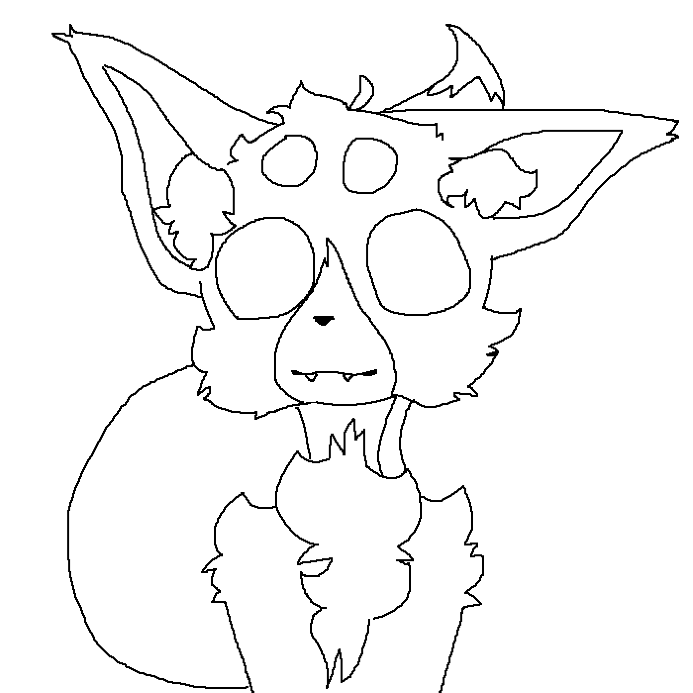 Pixilart - Fox base by Blxcknations