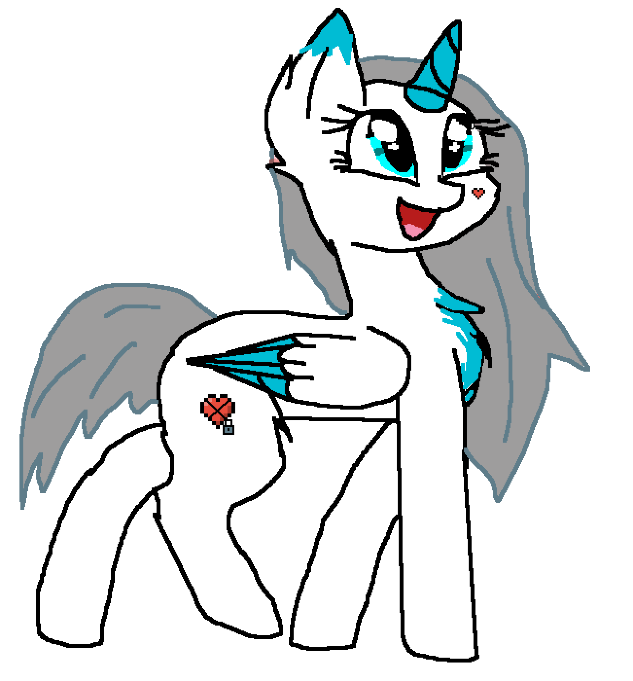 Editing mlp silver + Snapped silver - Free online pixel art drawing ...