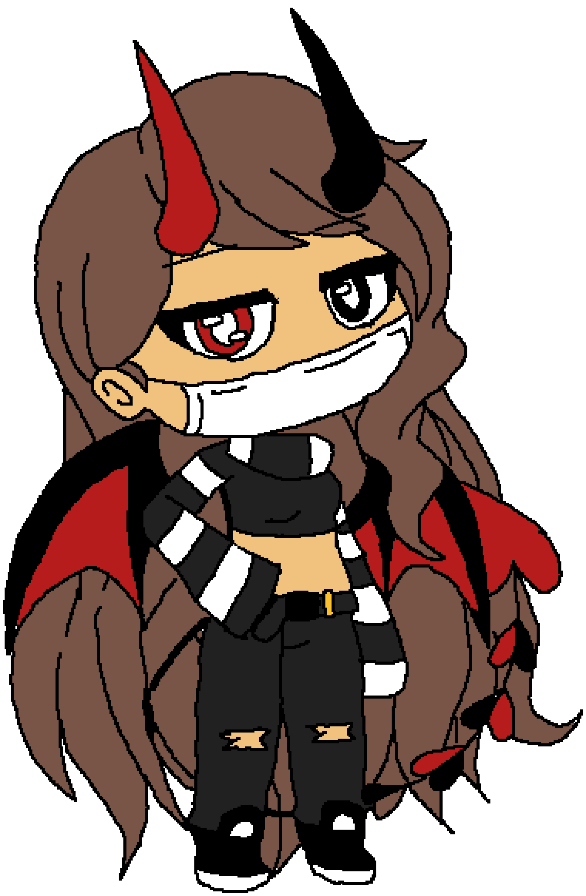 Pixilart - demon girl by kaufdenberg25