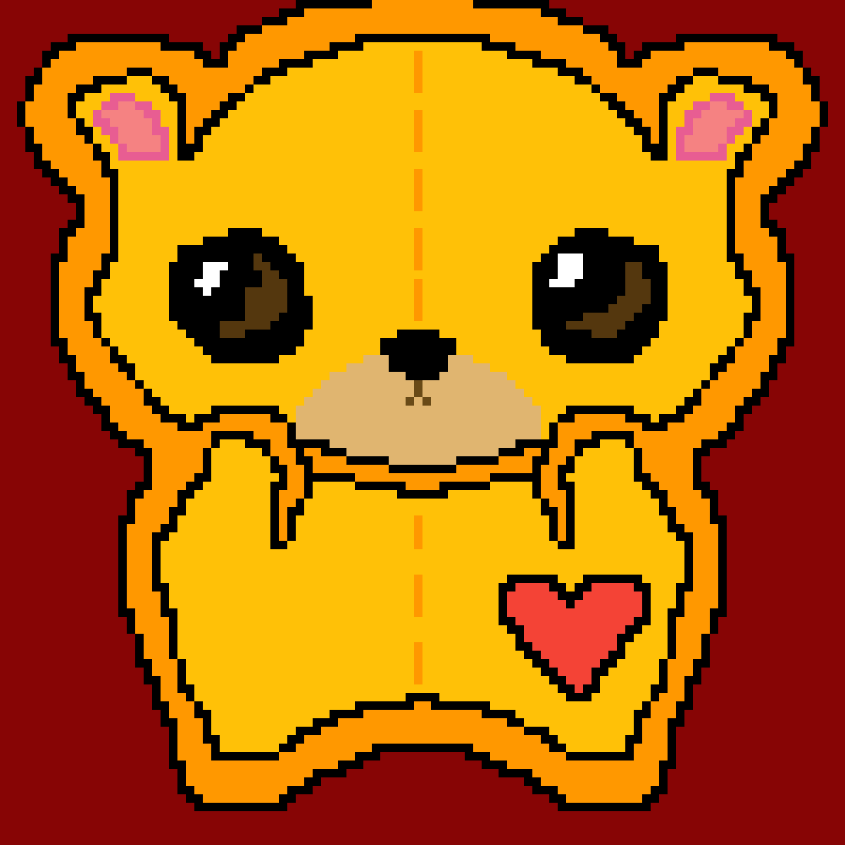 Editing Teddy Bear - Free online pixel art drawing tool - Pixilart