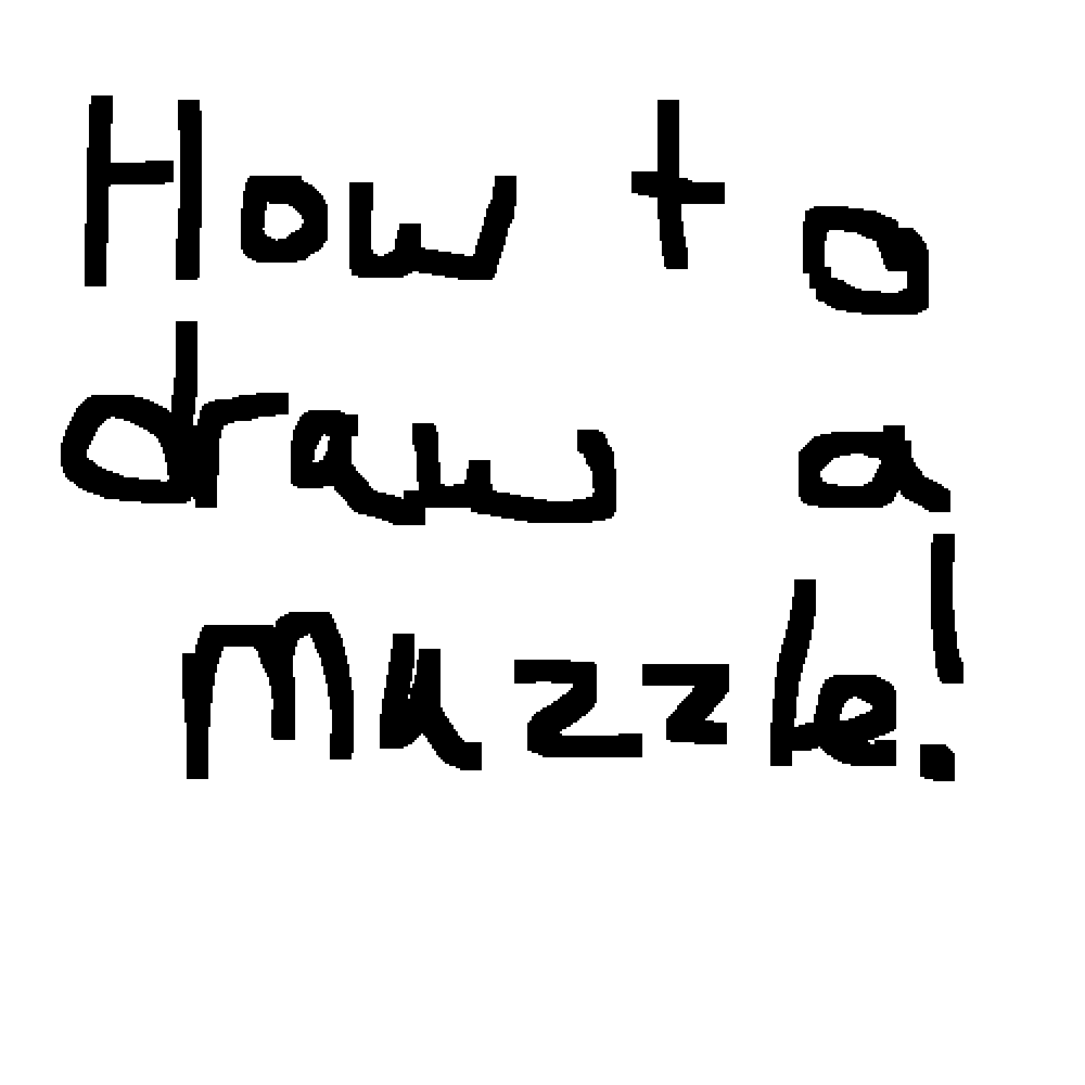 Pixilart - How to draw a muzzle by sushiveryumyum