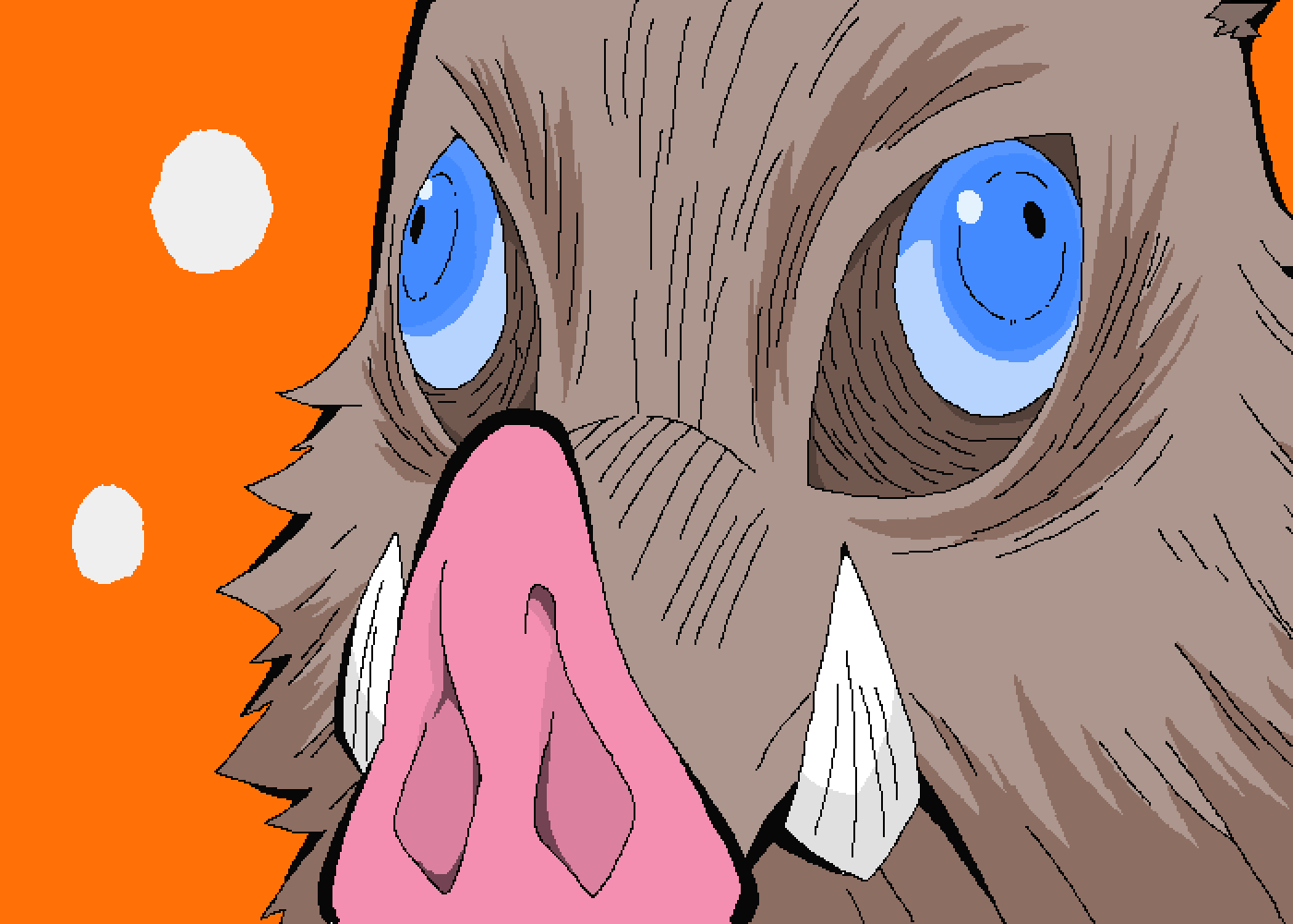 Pixilart - Inosuke Hashibara by Mr-Fishie