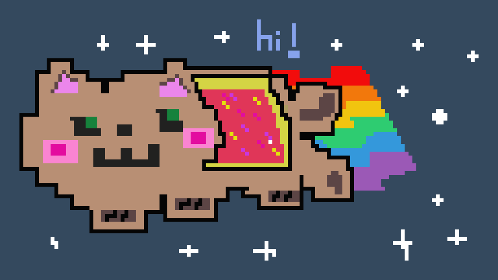 Editing Neon cat (updated) - Free online pixel art drawing tool - Pixilart
