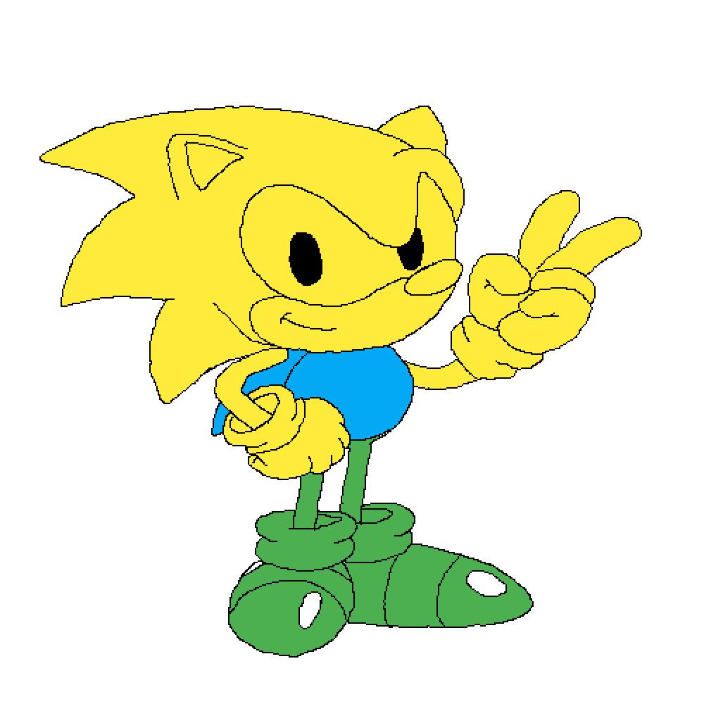 Pixilart - Sonic noob by Josh-the-hedge