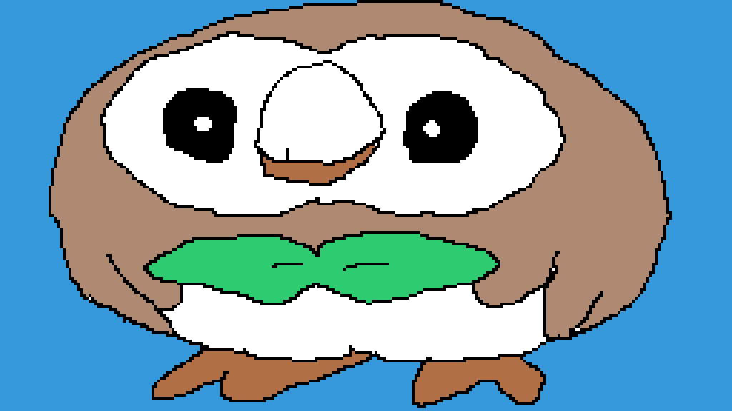 Pixilart - rowlet by Taterkat