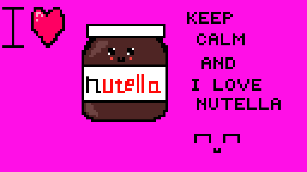 Editing nutella - Free online pixel art drawing tool - Pixilart