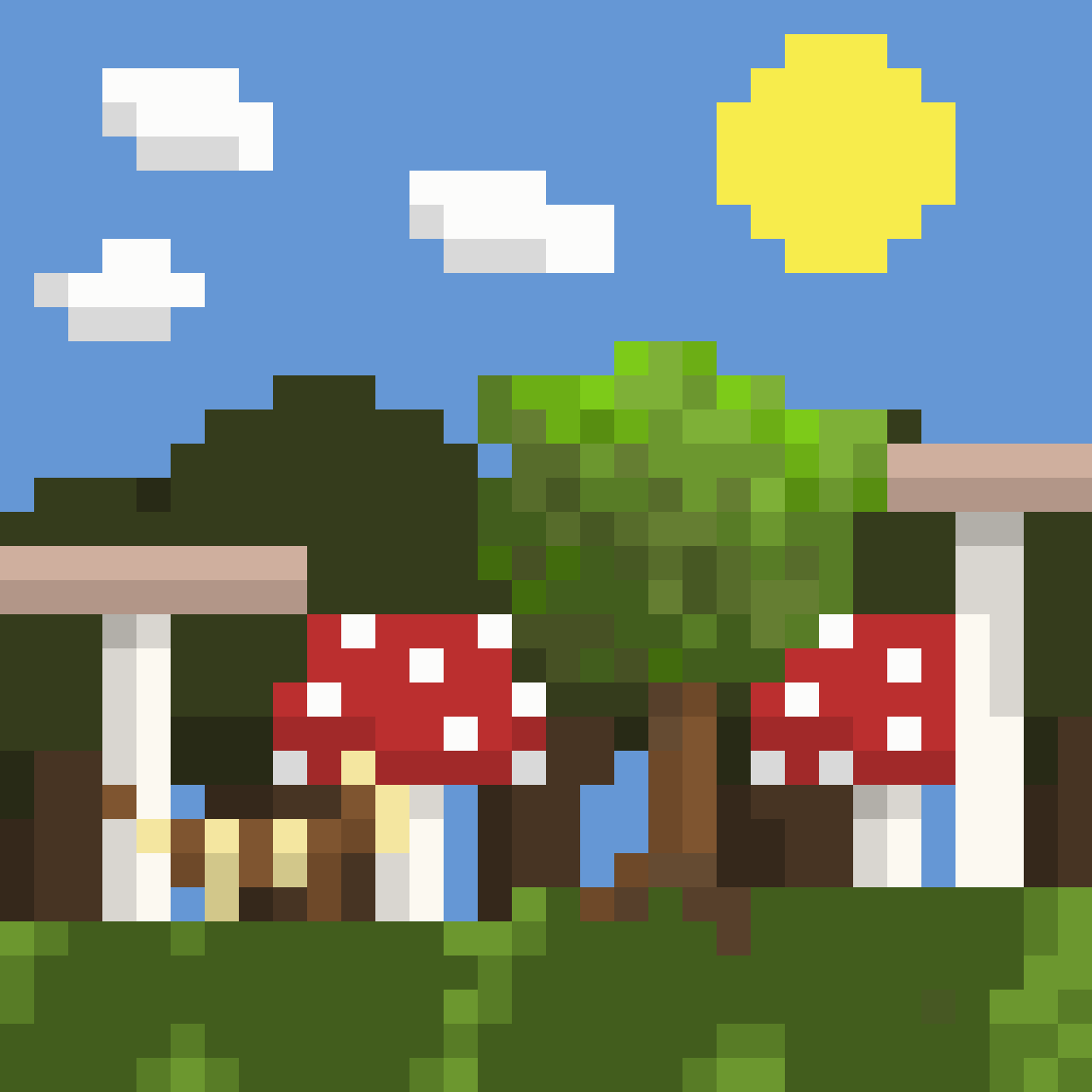 Pixilart - Furret in a roofed forest by Popplia