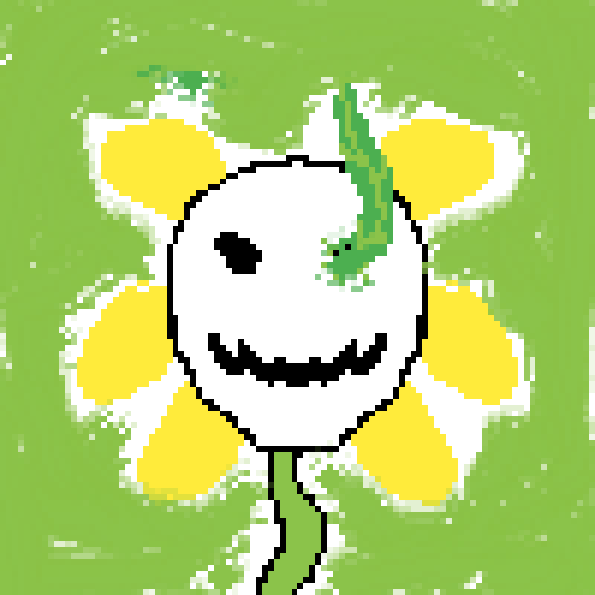 Pixilart - angry flowey by Floweyflower