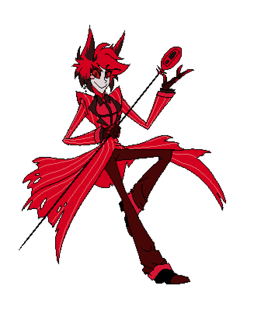 Pixilart Alastor Threedux By Zaboink