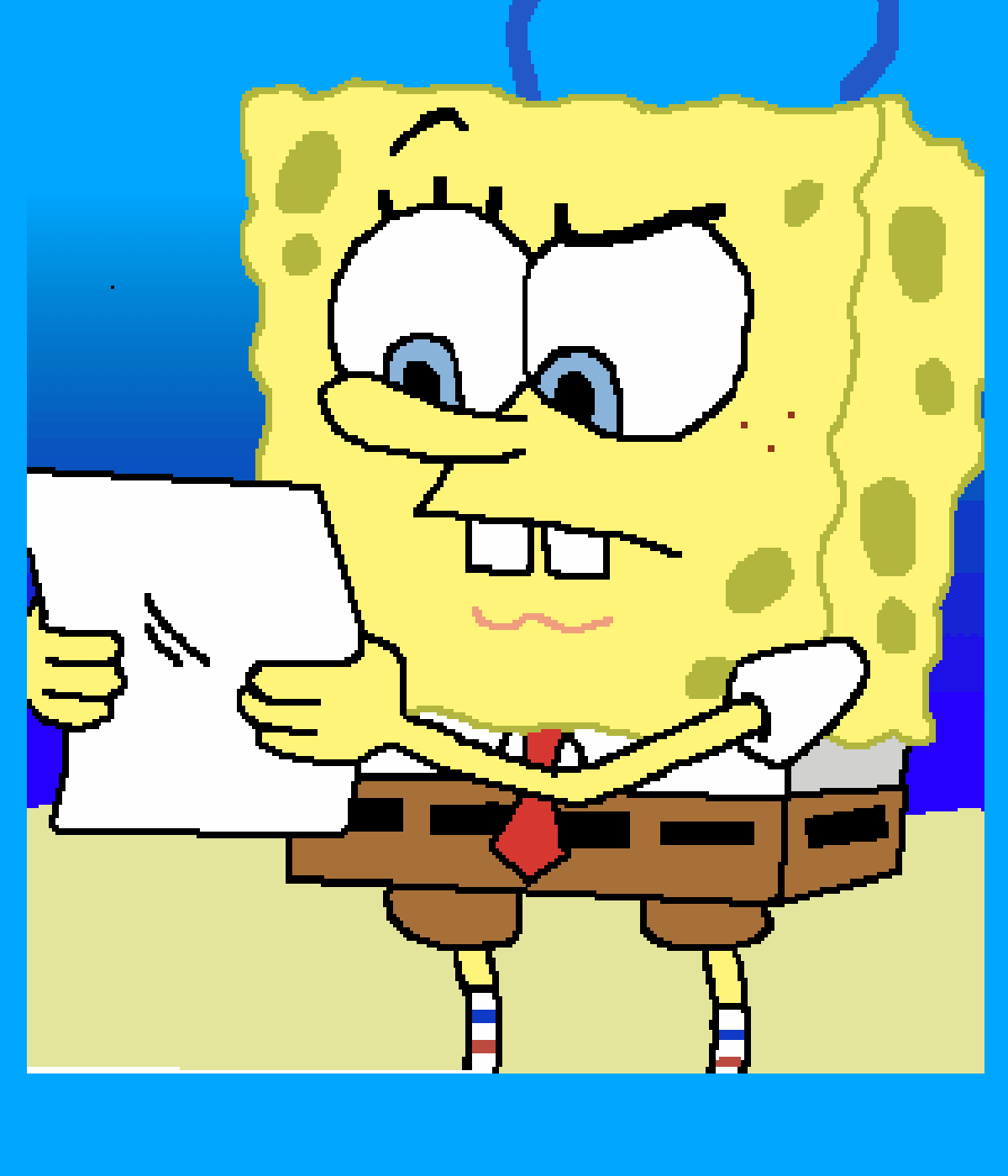 Pixilart - spongebob is sus by Skepticle