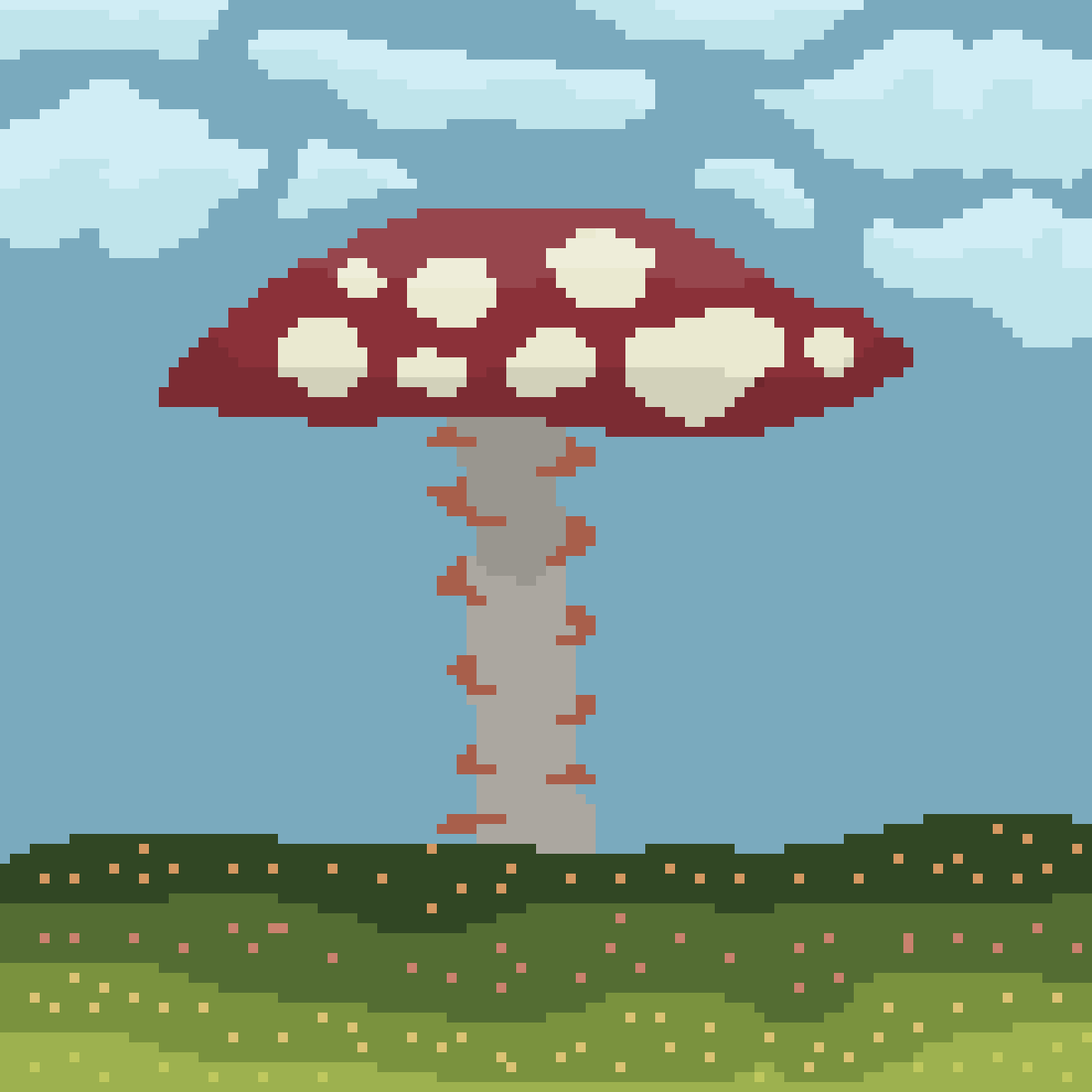 Pixilart - mushroom by aPpLe-sTrUdeL