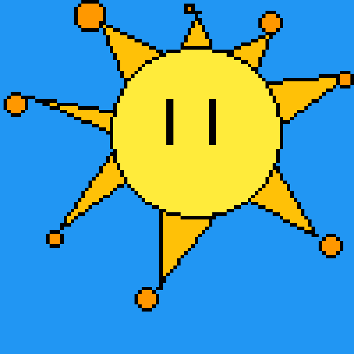 Editing Star Sprite Super Mario Sunshine - Free online pixel art ...