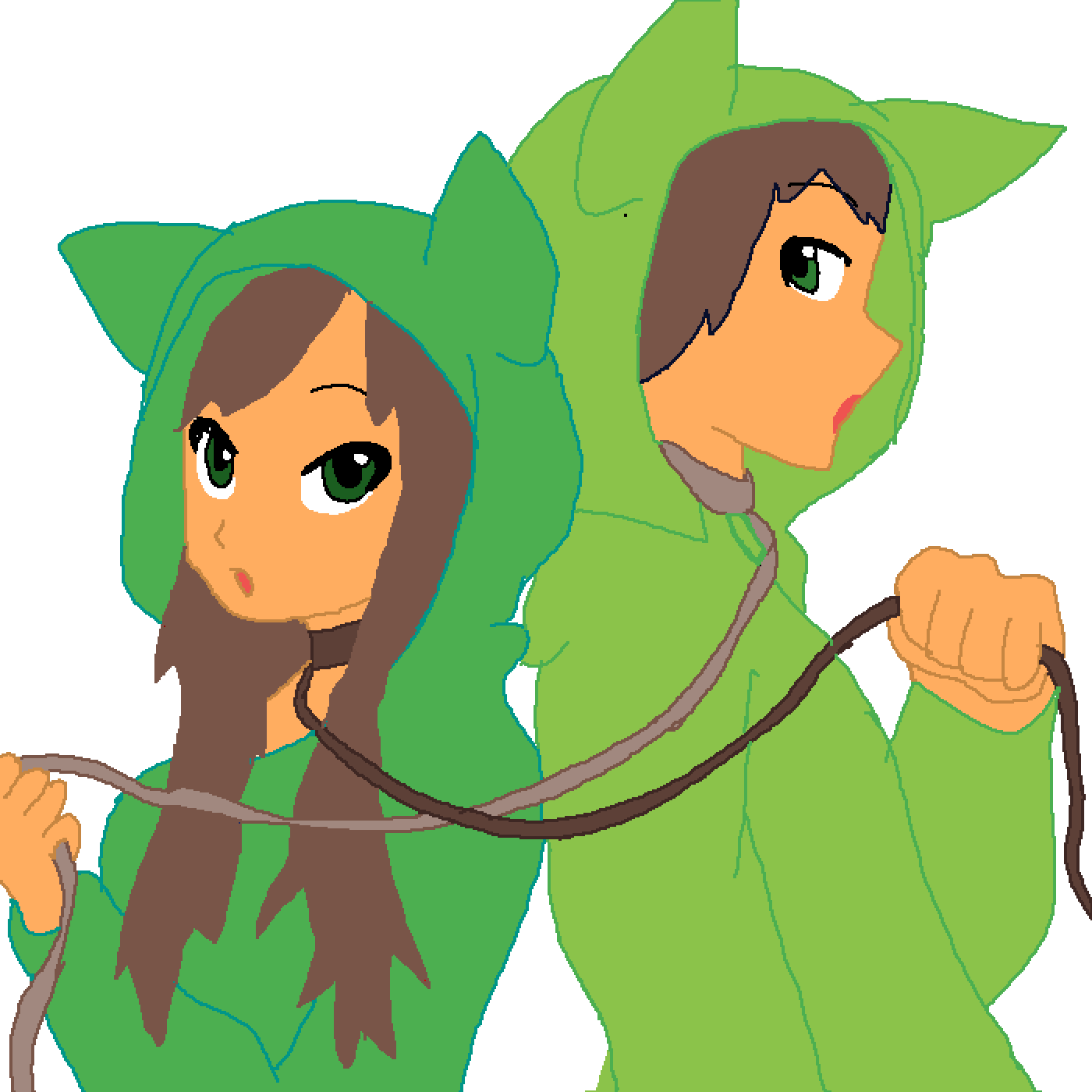 Pixilart - coco and her twin brother by CottonCandyGirl