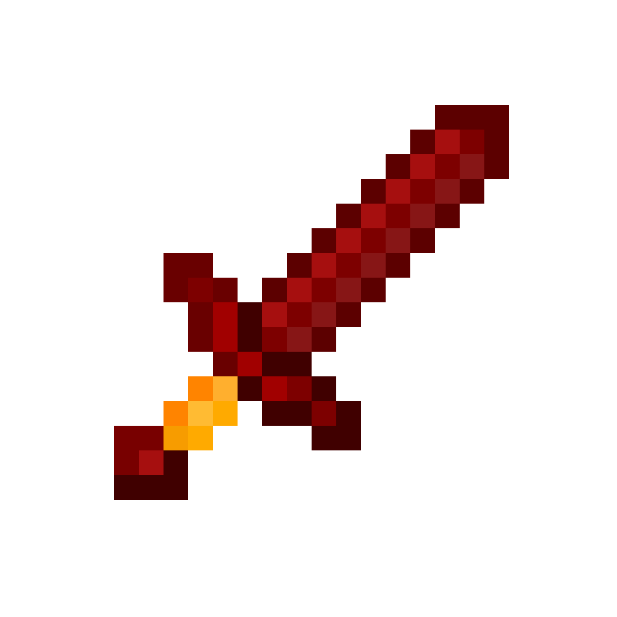 Pixilart - Minecraft Netherack Sword by GingerDoesArt