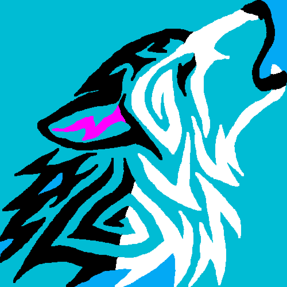 Pixilart - howling wolf by Reuel-Varghese