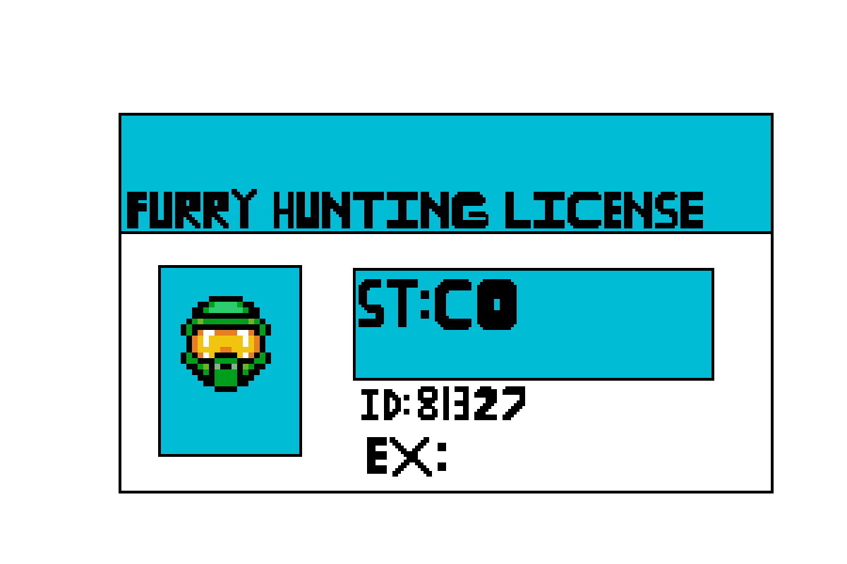 Pixilart - Furry Hunting License by Zucc999