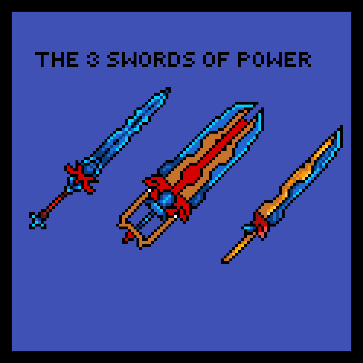 Pixilart - The 3 Swords of Power by Picasso69