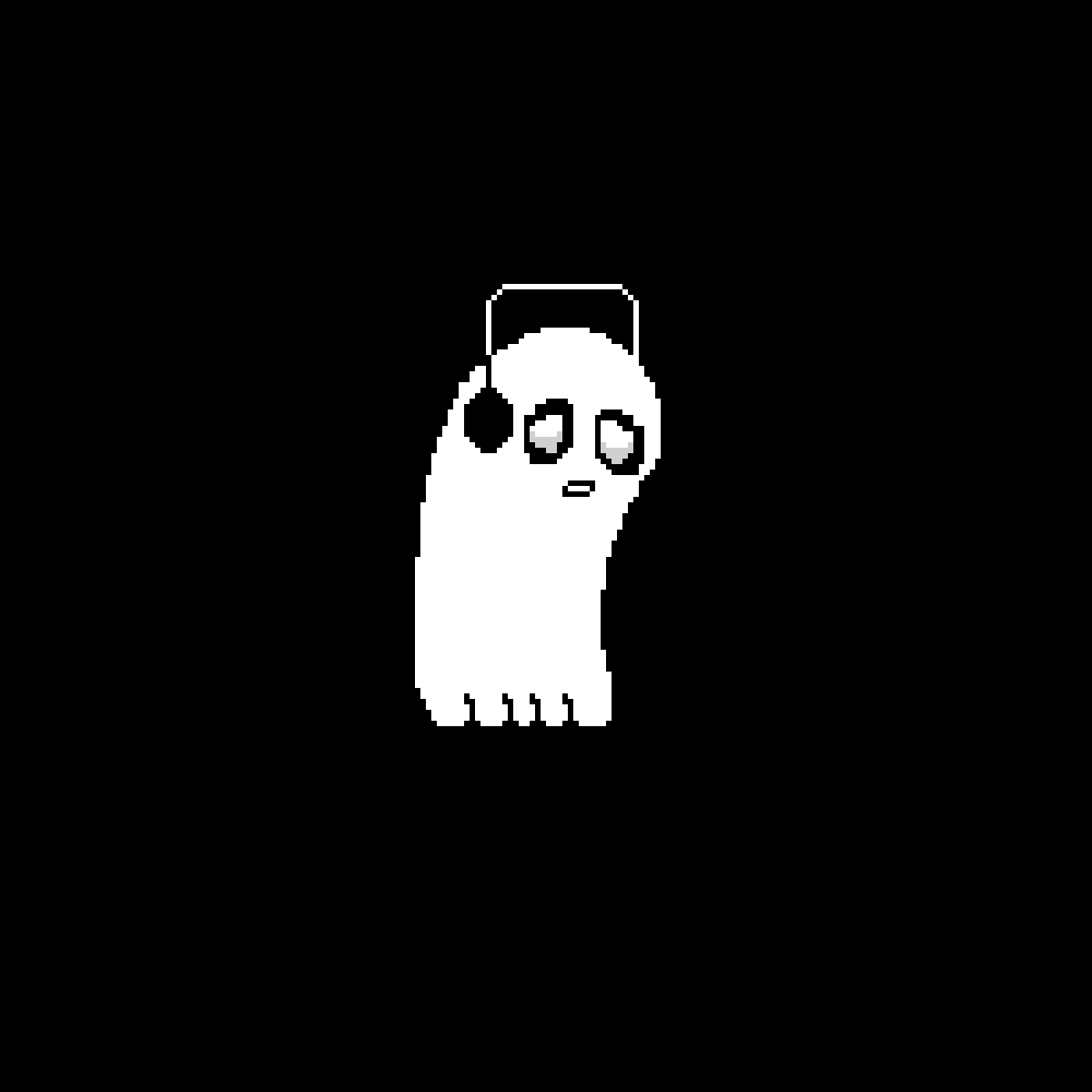 Pixilart - Napstablook (Undertale) by FireThePixels