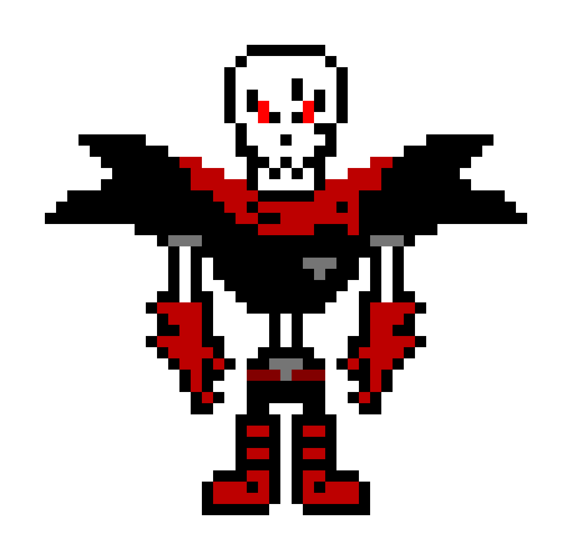 Pixilart - (Charcter) Underfell Papyrus by Immediate54