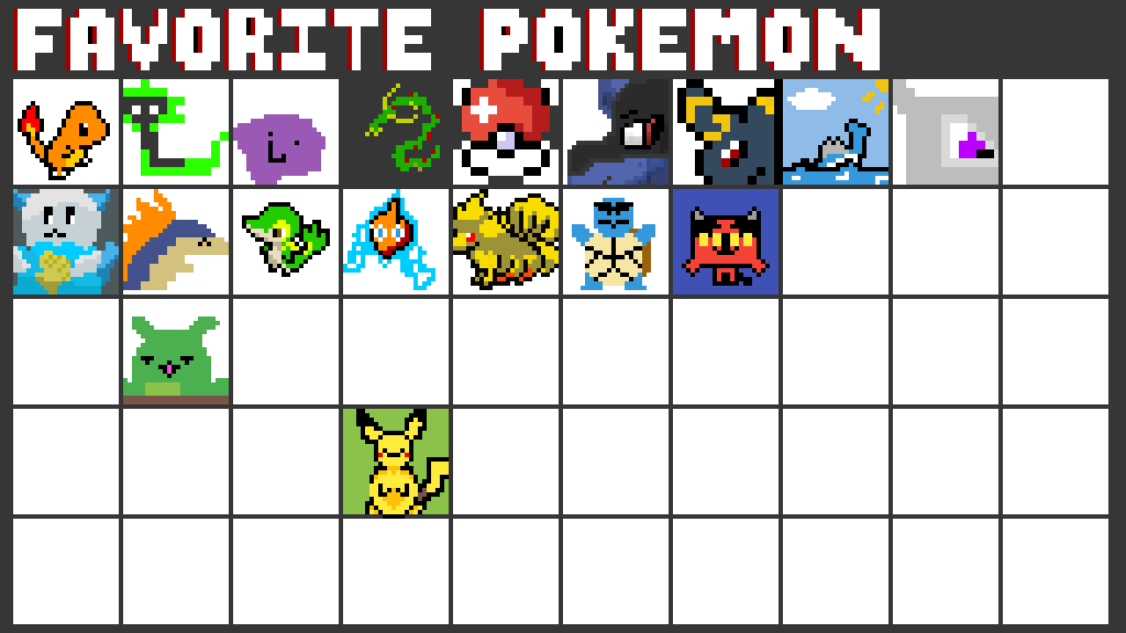 Editing pokemon collab - Free online pixel art drawing tool - Pixilart