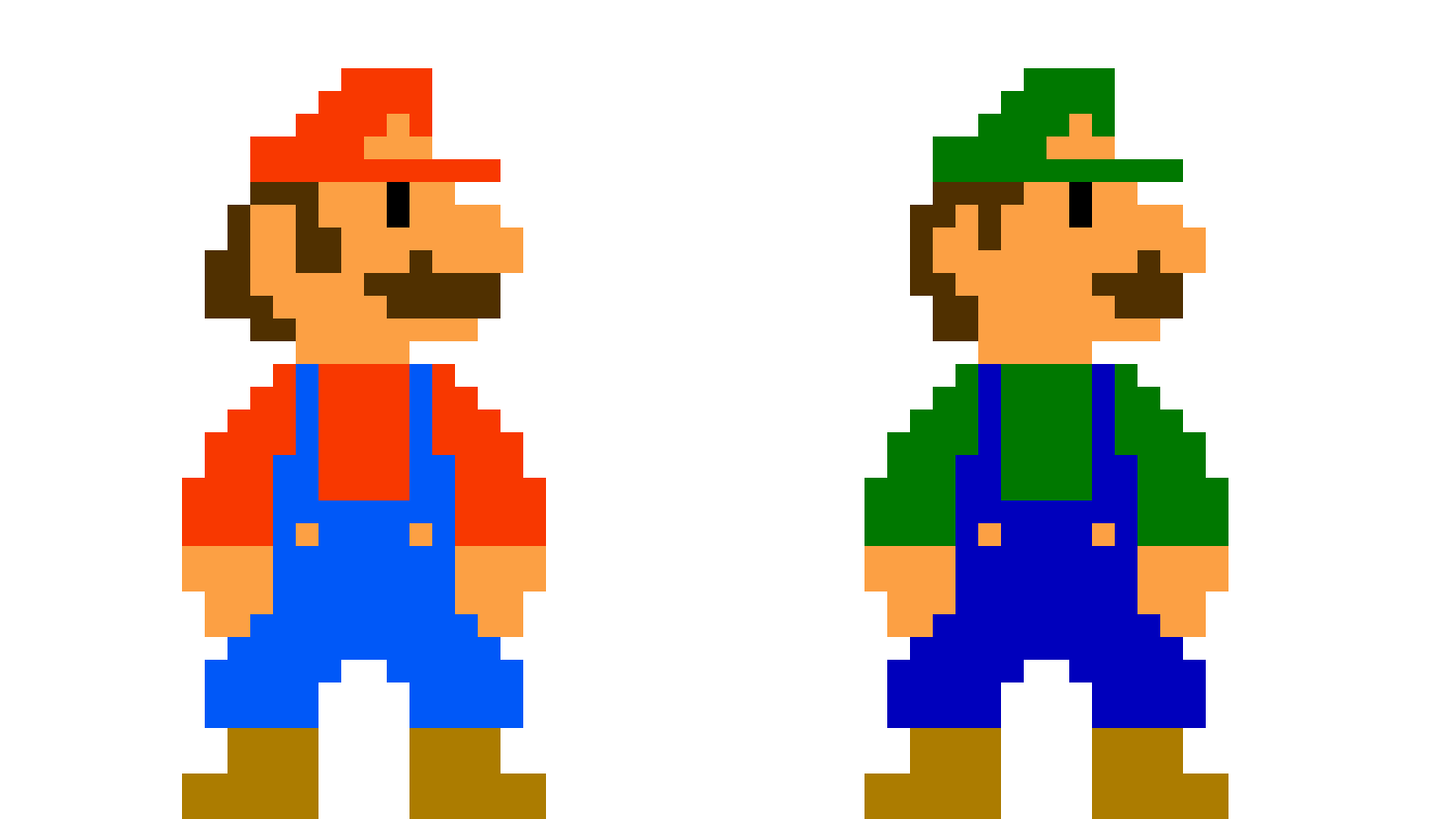 Pixilart - Realistic Mario and Luigi by The-Mario-Guy