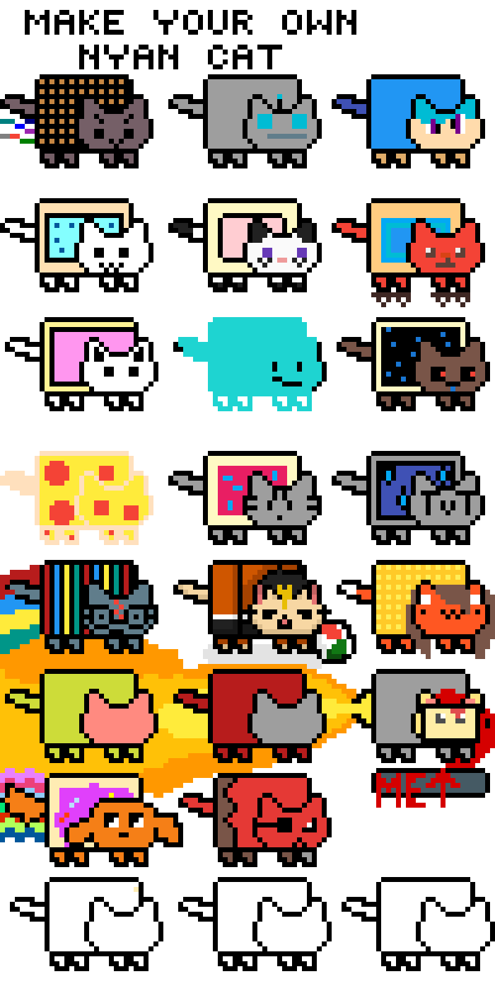 Pixilart - Make your own Nyan Cat by Glitchnic