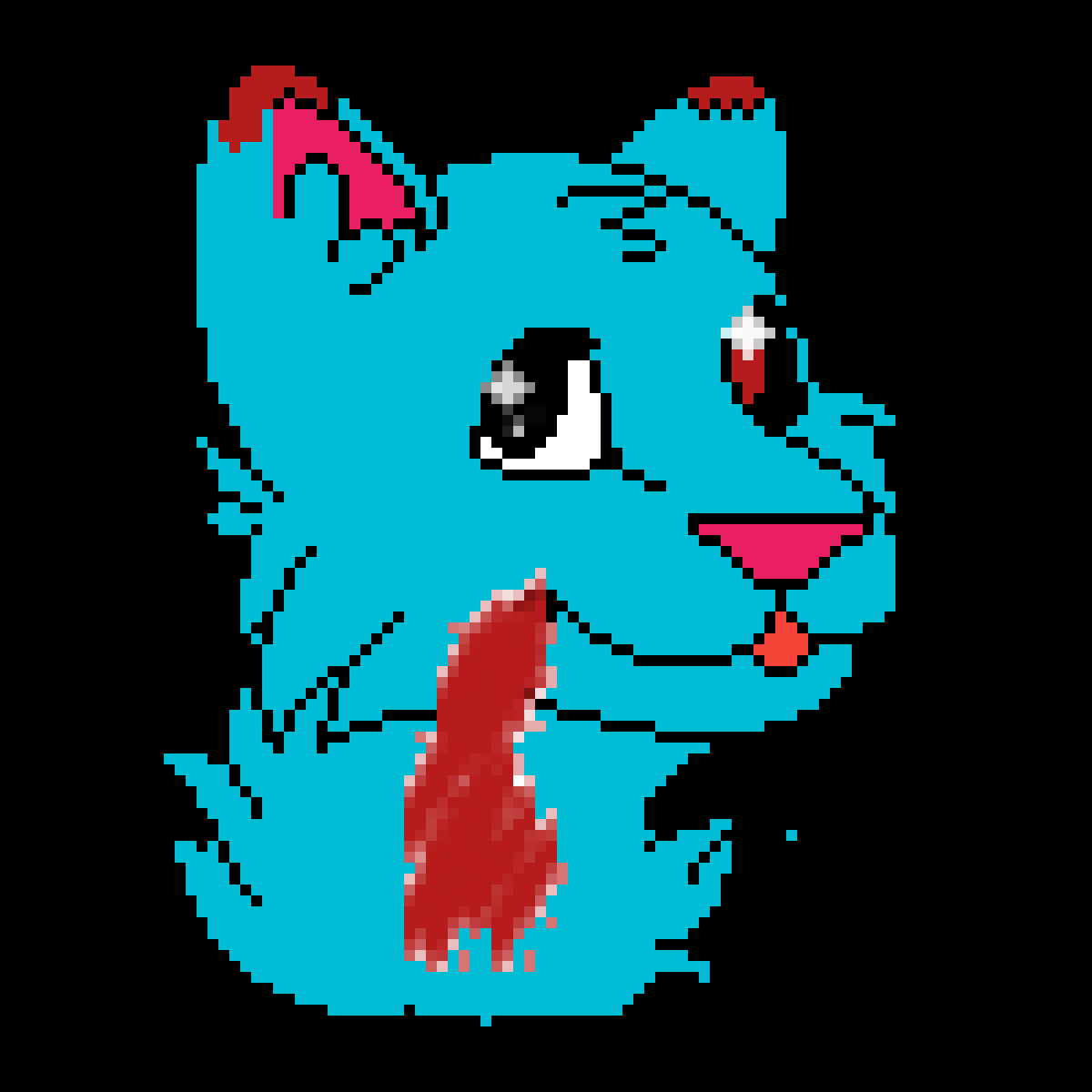 Editing death kitty - Free online pixel art drawing tool - Pixilart