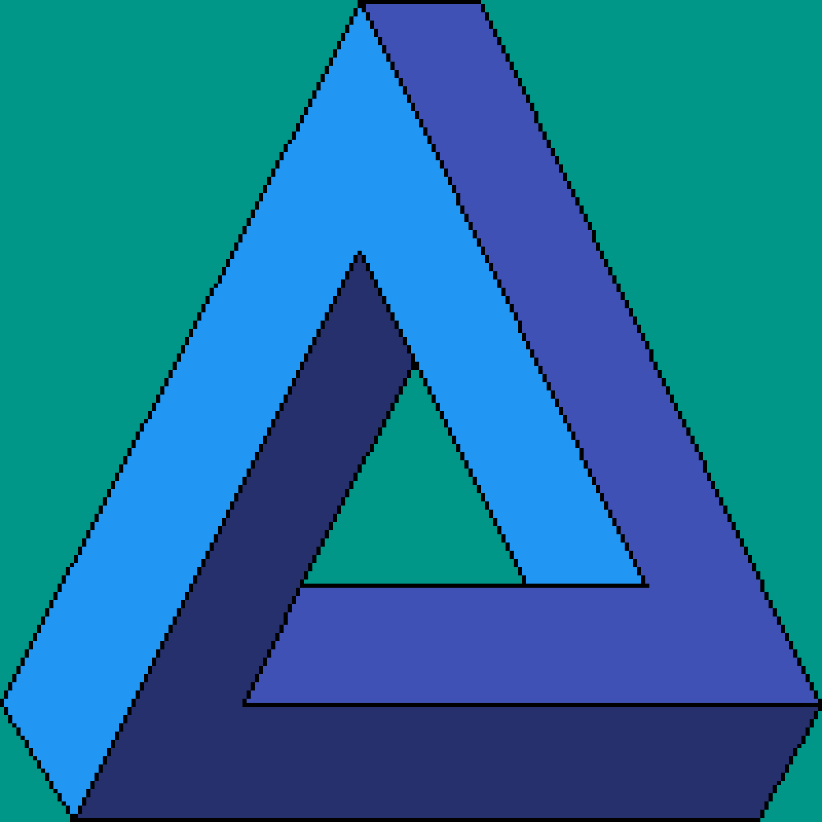 Pixilart - The Impossible Triangle by TashaDraws