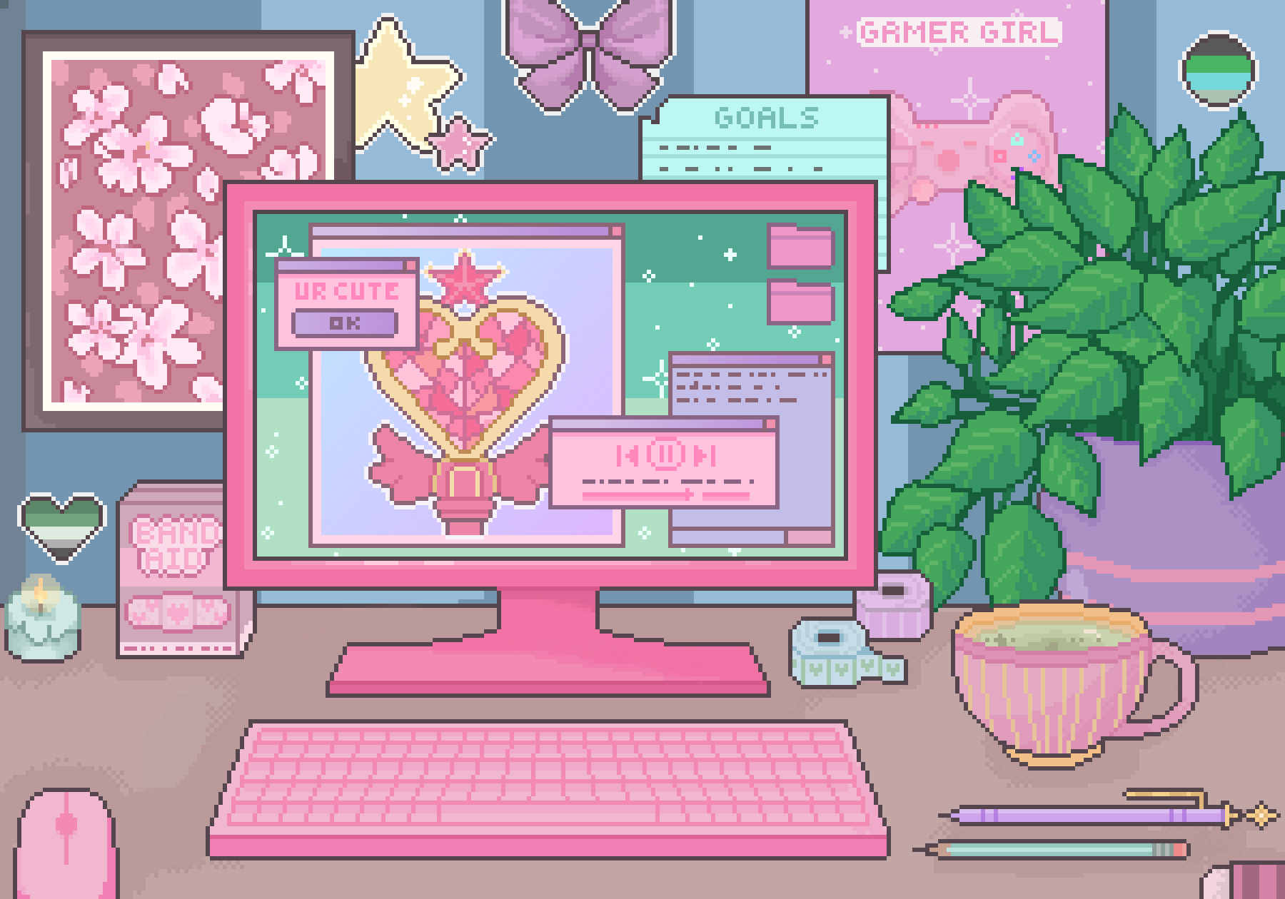 Pixilart - Kawaii Desk by softie-seraphim