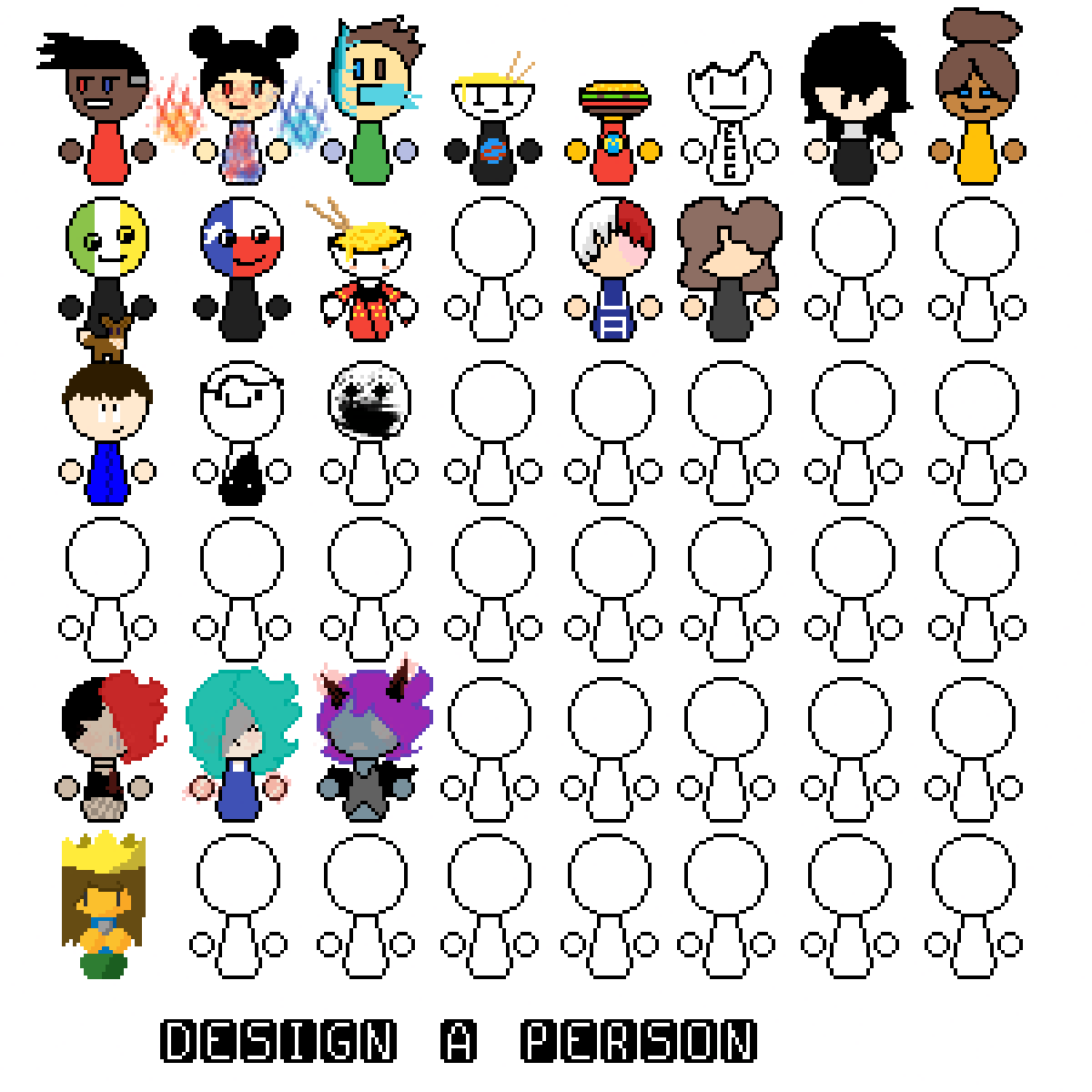 Editing face make one - Free online pixel art drawing tool - Pixilart