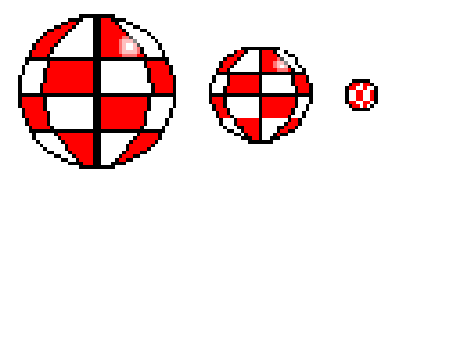 Pixilart - Boing Ball Big to Small by Derickalex